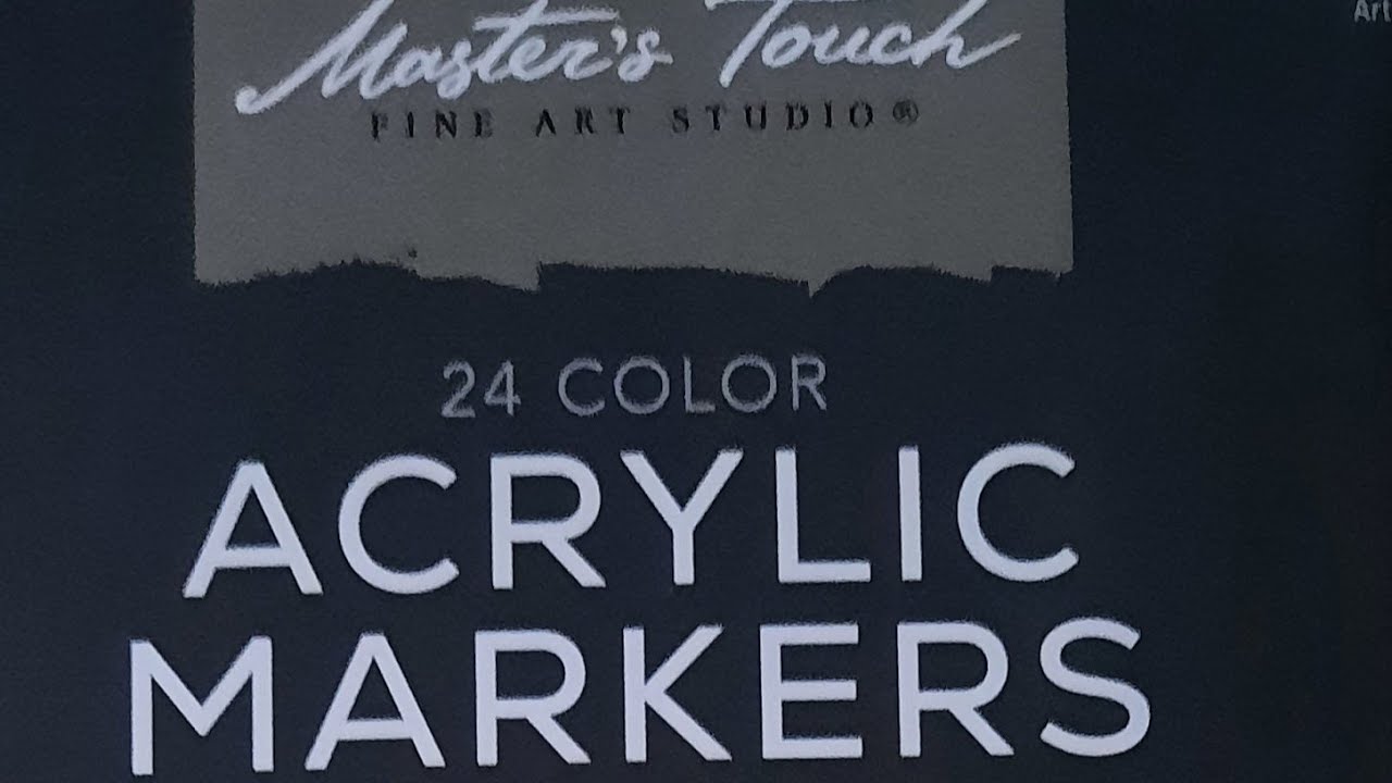 Unboxing and swatching Master's Touch Acrylic Markers. Are they worth ...