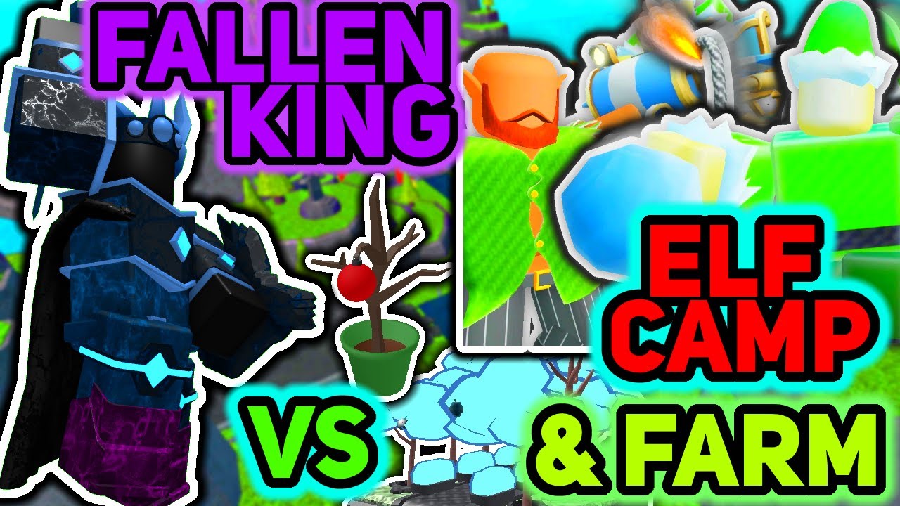 8 ELF CAMP & FARMS VS FALLEN MODE - Tower Defense Simulator - YouTube