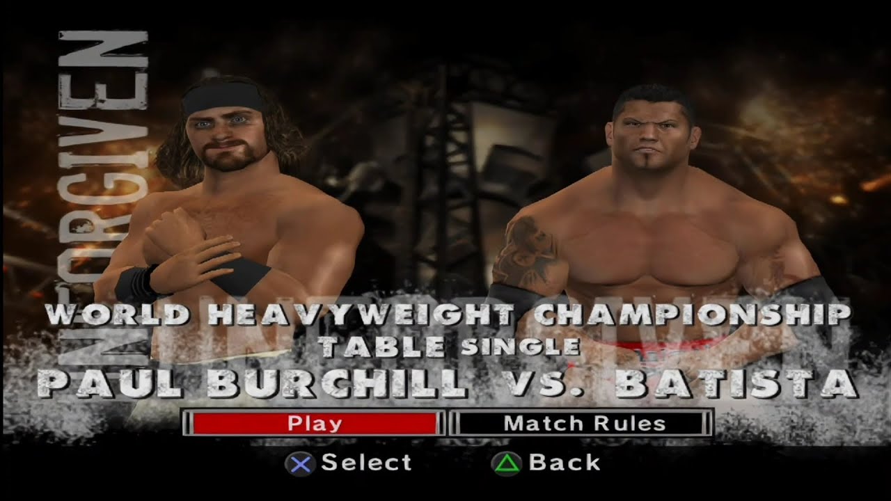 WWE SmackDown vs. Raw 2007 - Paul Burchill vs Batista | World ...