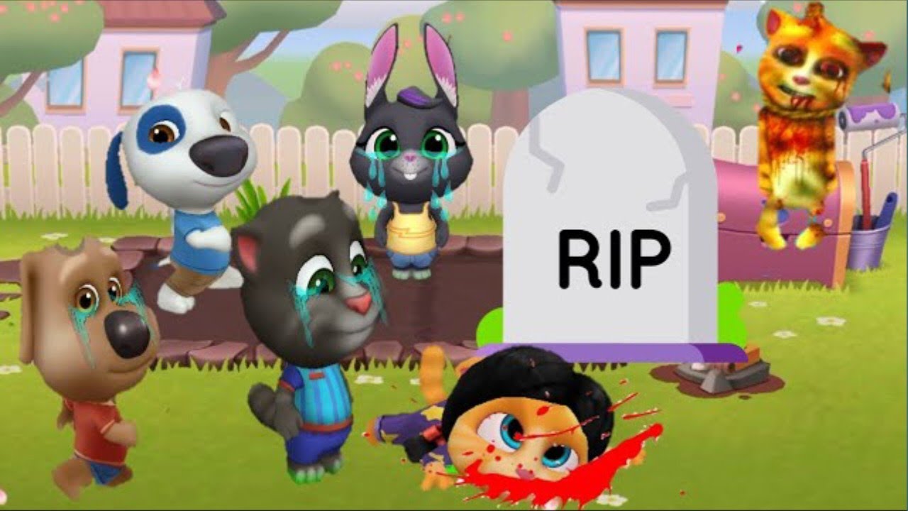 My Talking Tom Friends-AMONG US - R.I.P Ginger @TalkingTom #talkingtom ...