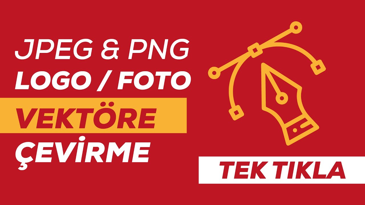 Jpeg'den Vektörel Çevirme - [Jpg to Vektor] - Tek Tık İle ! - YouTube