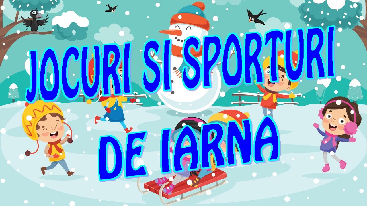 Jocuri și sporturi de iarnă | Jocurile copiilor iarna - YouTube