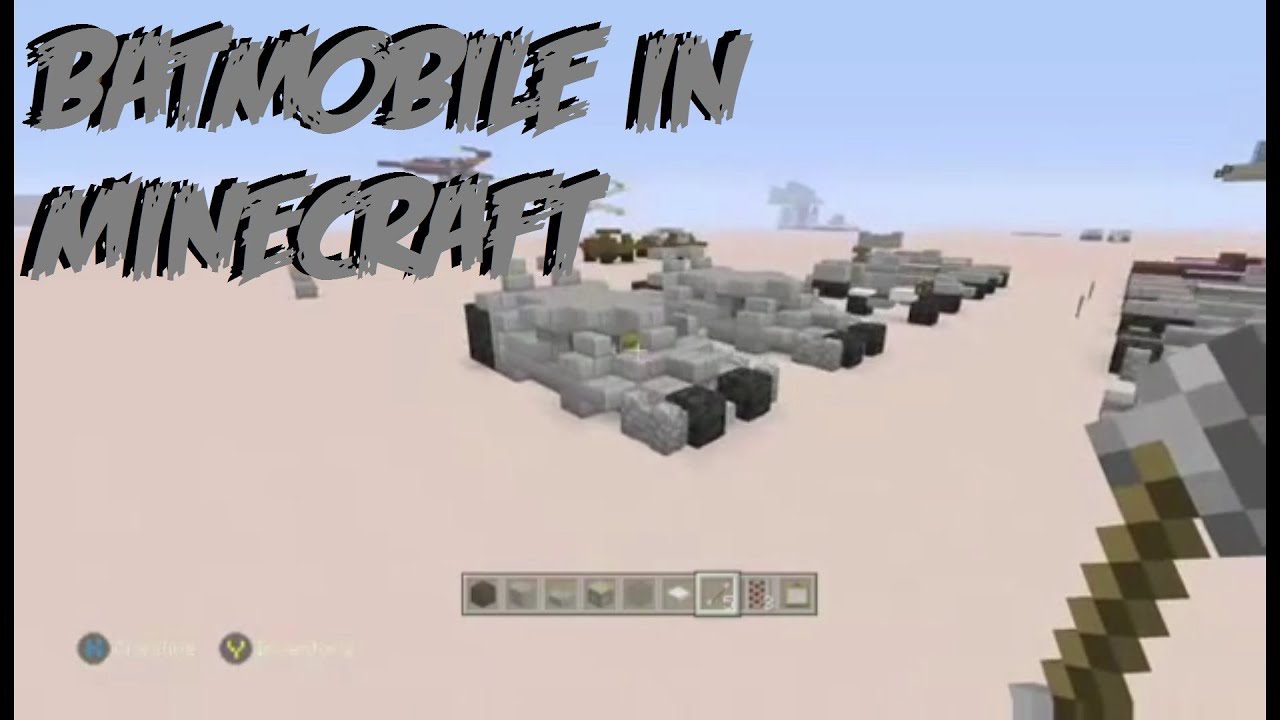 Minecraft: Batmobile (tumbler) Tutorial - YouTube