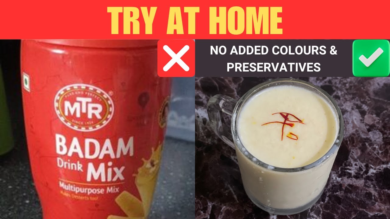 INSTANT BADAM MILK MIX POWDER (HOMEMADE) | FULL RECIPE WITH SUBTITLES ...