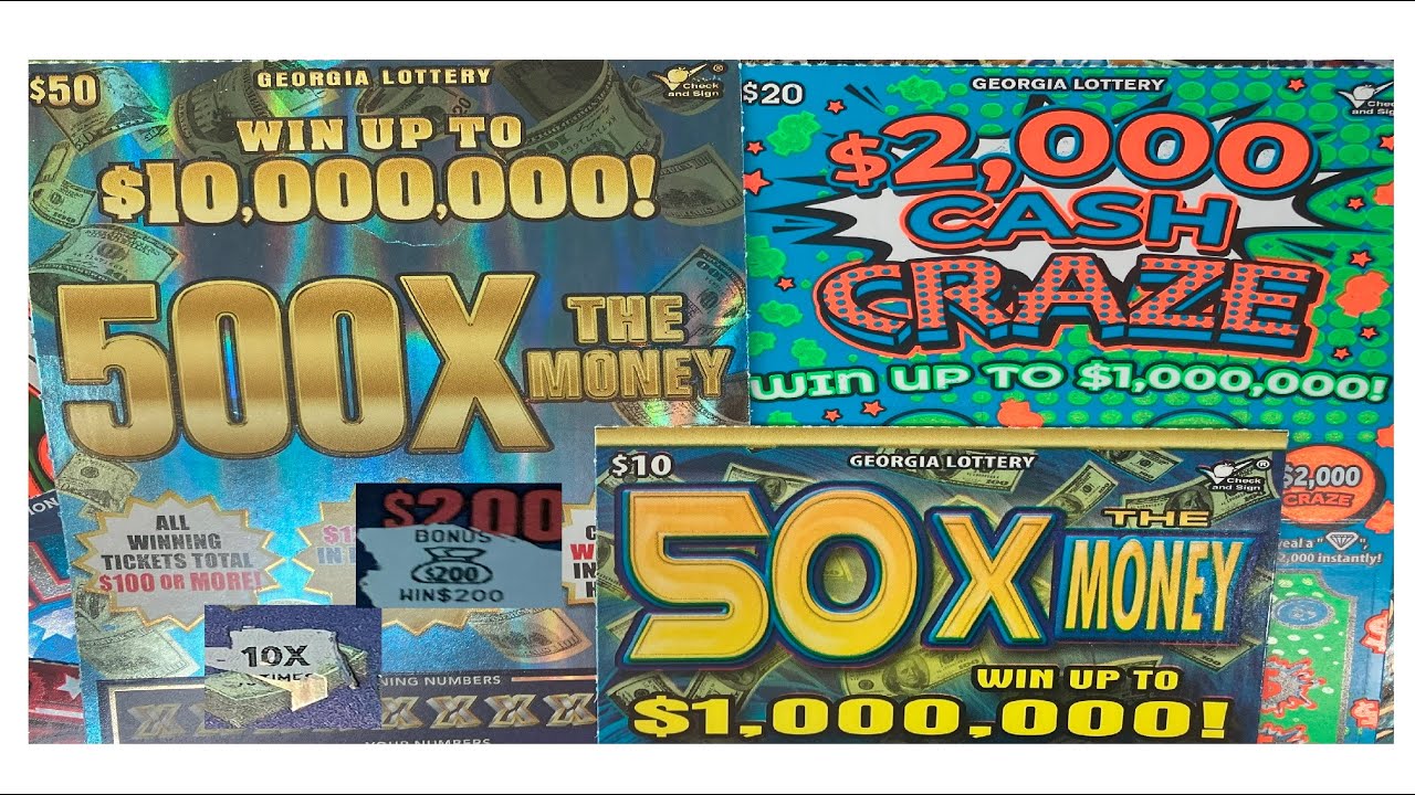 Georgia's $50.00 500X The Money Scratch Off Lottery Ticket Money Bag ...