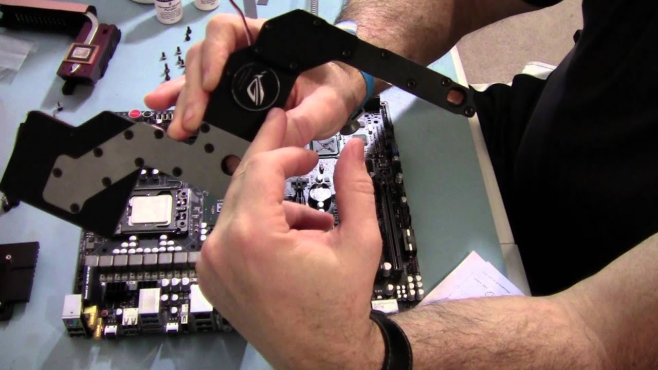 How to Install Full Board Water Block Chipset on Rampage III Black ...