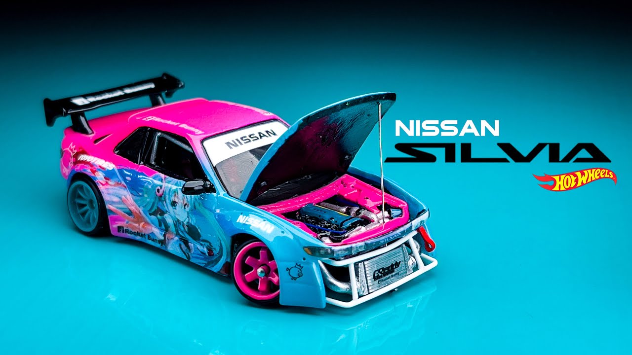 Nissan Silvia S13 Drift Rocket Bunny Itasha with Steering HotWheels ...