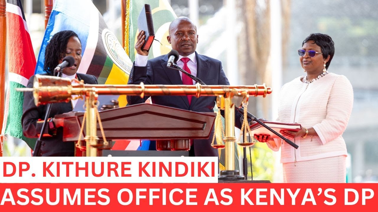 LIVE!! Prof. Kithure Kindiki's Swearing-in as Kenya's Deputy President ...