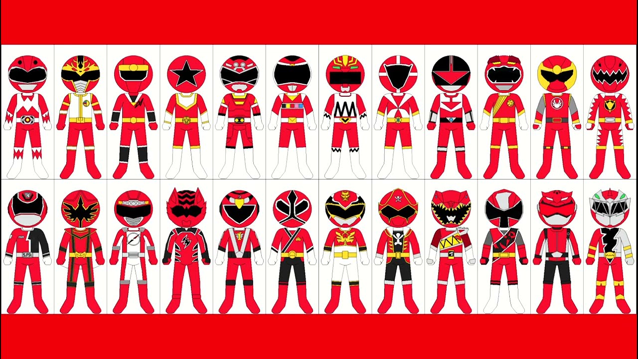 All Power Rangers Colors (Includes my version) - YouTube