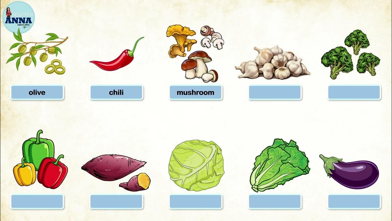 VOCABULARY I VEGETABLES #2 - YouTube