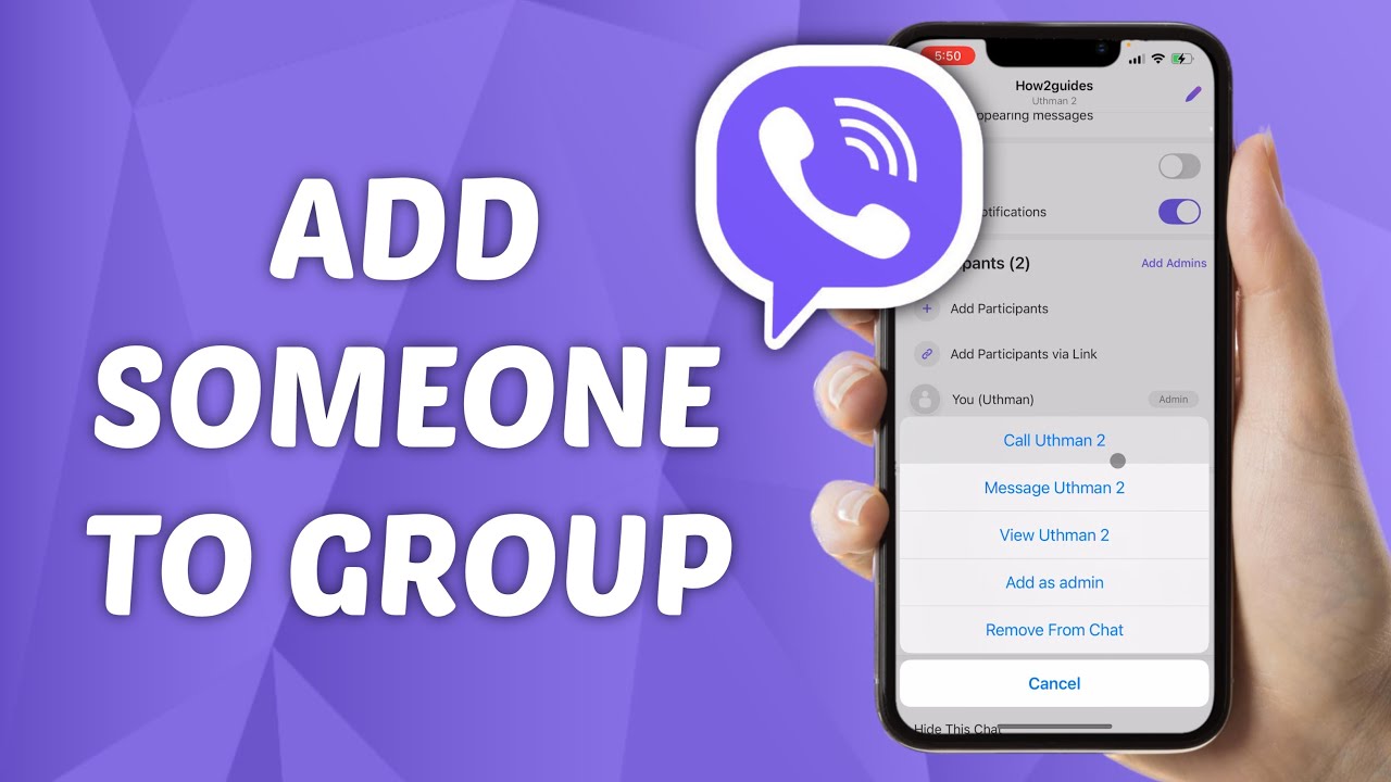 How to Add Someone to Group on Viber - YouTube