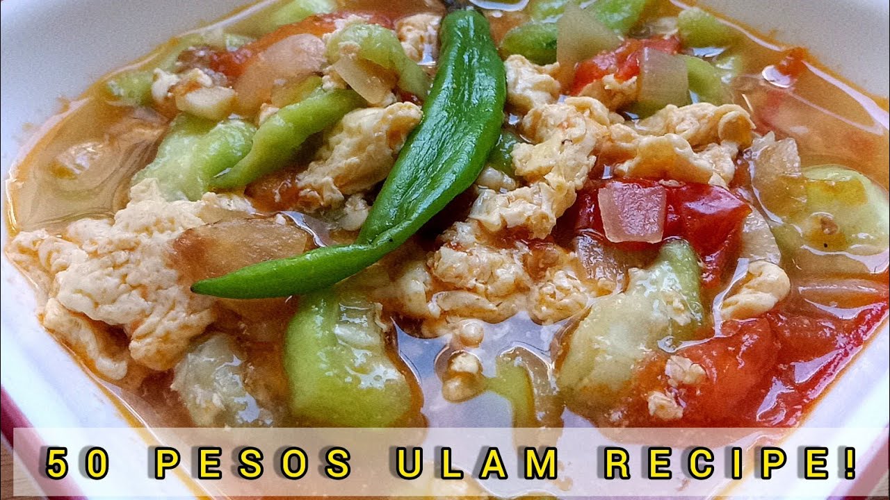50 Pesos Tipid Ulam. Ginisang Patola. Murang Ulam Recipe - YouTube