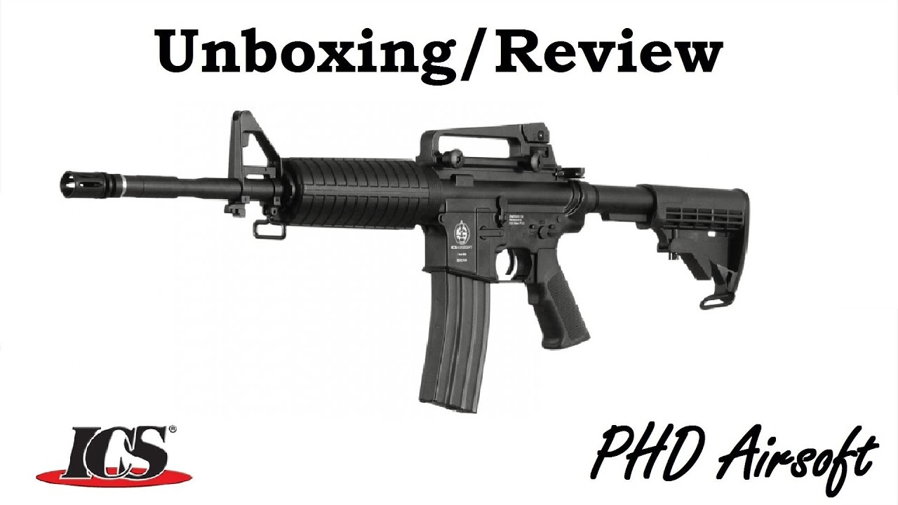 ICS M4 Carbine (Airsoft) Unboxing/Review - YouTube