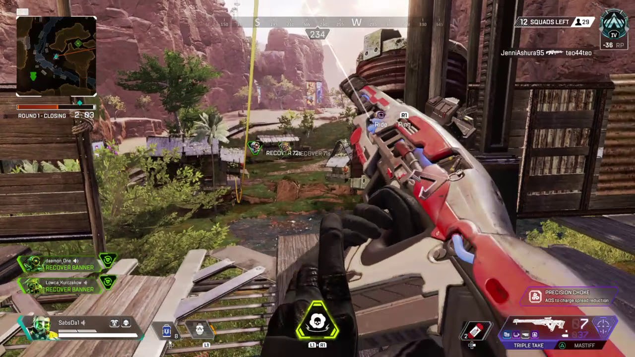 Apex Legends Caustic Gas Ultimate & Projectiles - YouTube