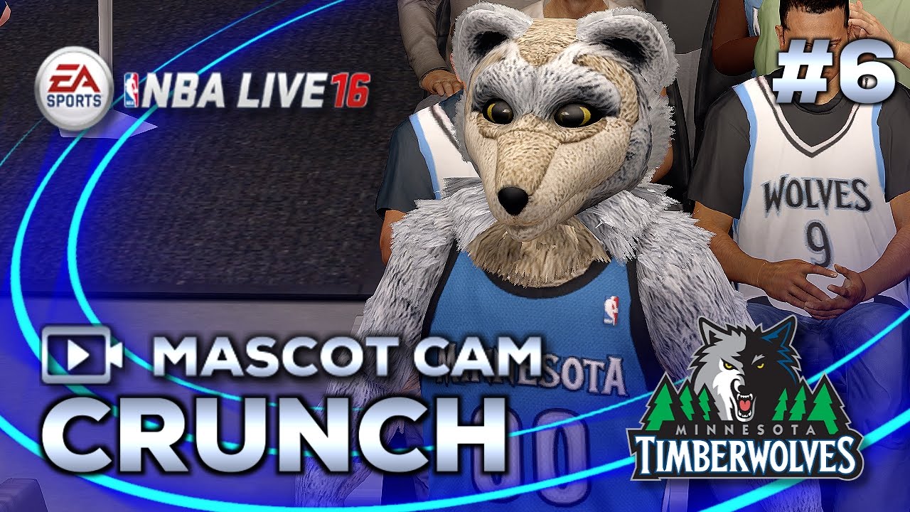 NBA Live 16 Mascot Cam #6 | Crunch (Minnesota Timberwolves) - YouTube