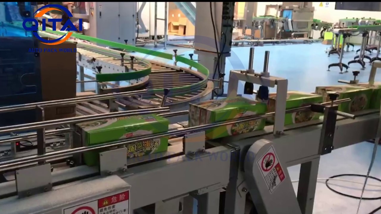 Small box side loading automatic case packer machine/carton erector ...