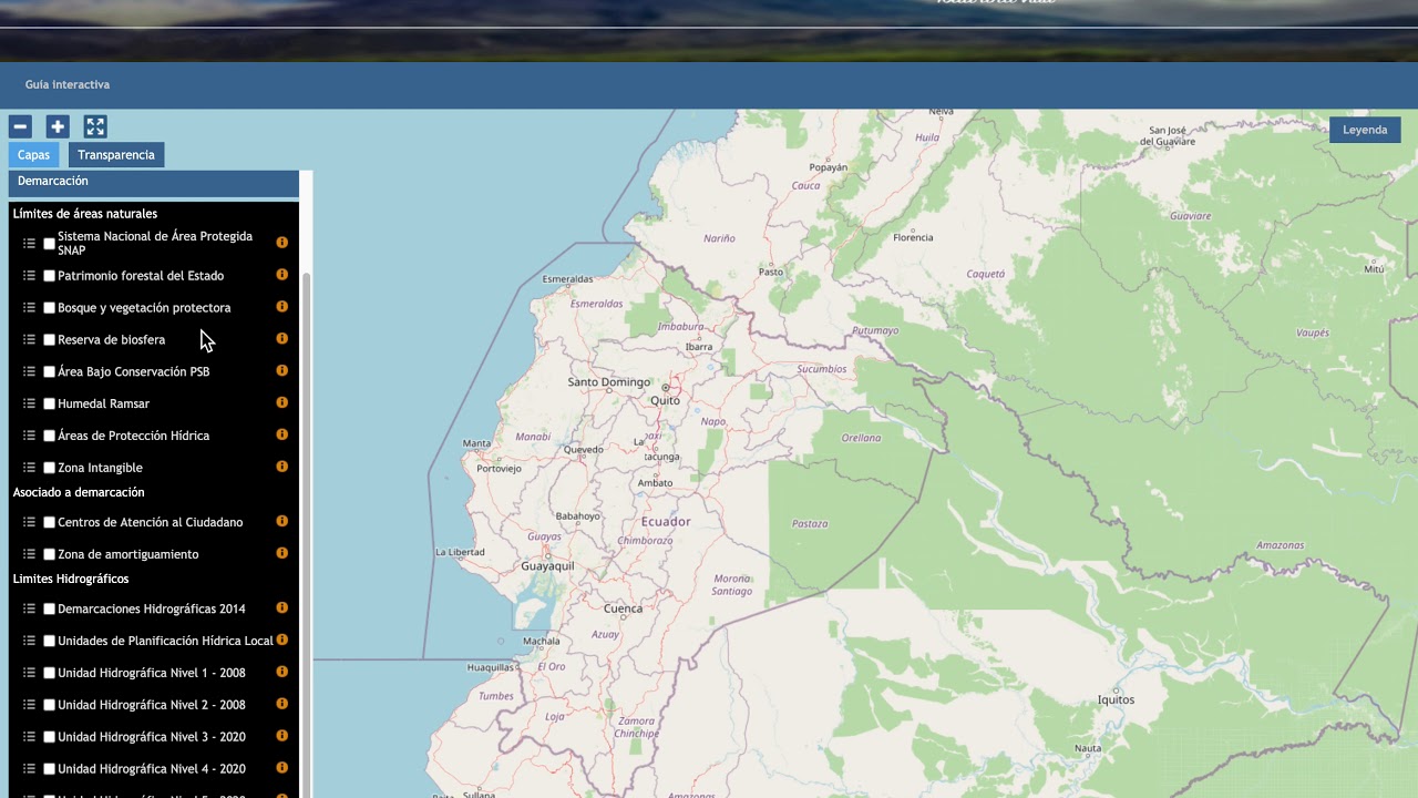 Descarga mapas sitio web Ministerio de Ambiente y Agua del Ecuador ...