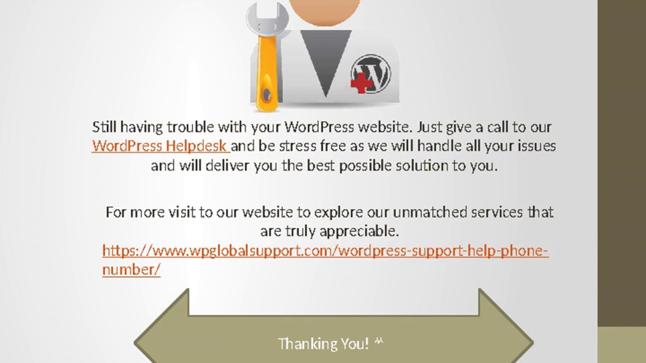 WordPress technical support for errors - YouTube
