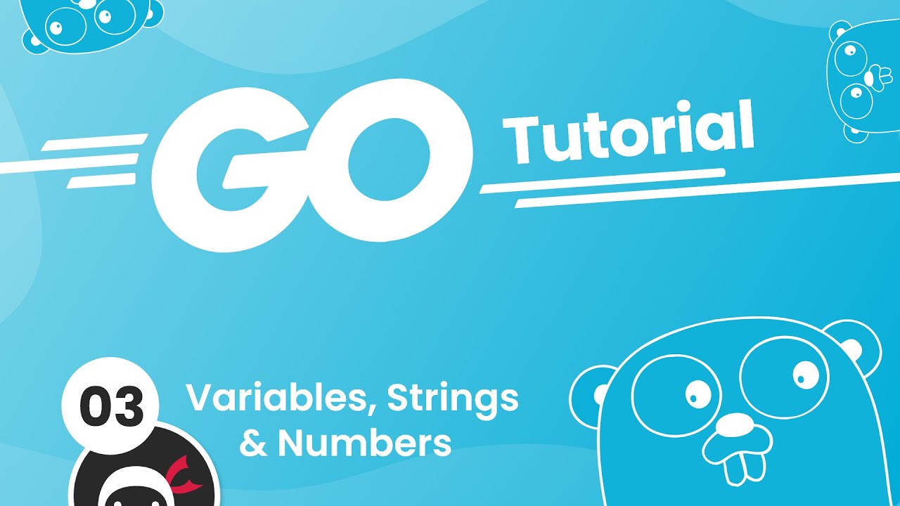 Go Golang Tutorial 3 Variables Strings And Numbers Youtube