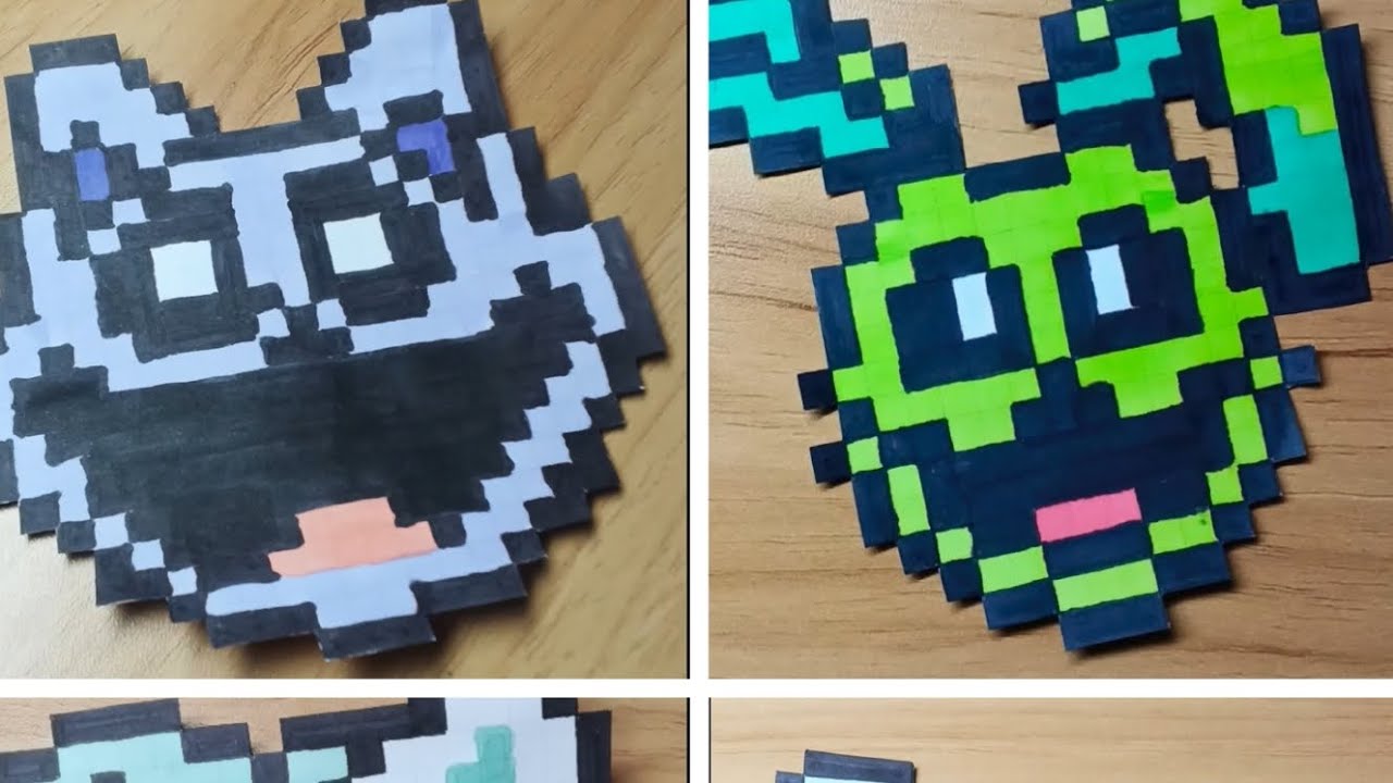 pixel art smiling critters - YouTube