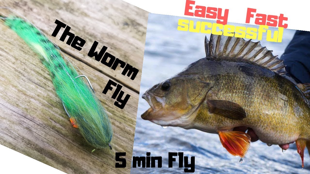 Worm Fly - Perch Streamer - YouTube