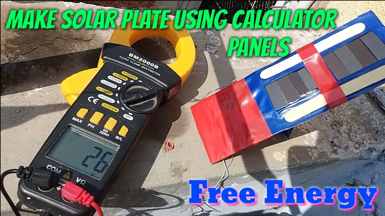 Make solar panel by using calculator solar plates | Siddharth Rami ...