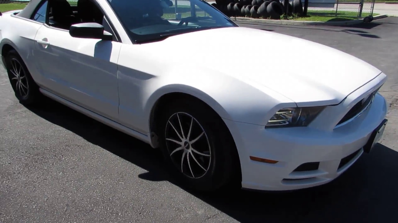 2013 FORD MUSTANG CONVERTIBLE WITH 17 INCH RIMS & TIRES - YouTube
