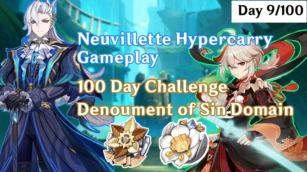 NEUVILLETTE HYPERCARRY GAMEPLAY | Day 9 of 100 Marechaussee | Genshin ...