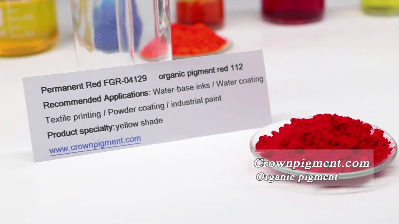 Permanent Red FGR-04129 organic pigment red 112 - YouTube