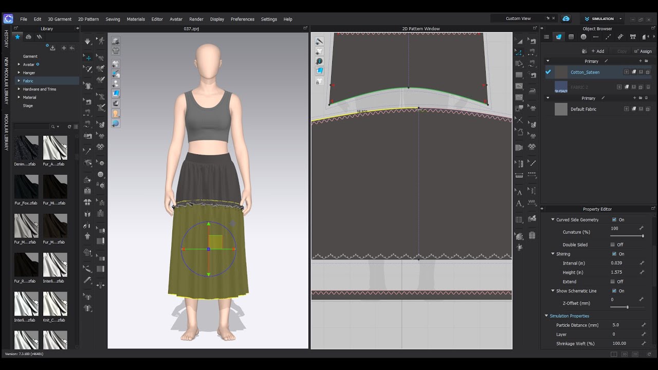 CLO 3D Tutorial: Adding Shirring to Your Designs - YouTube