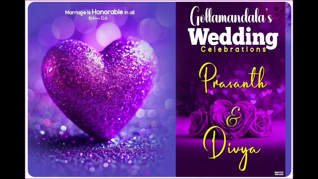 GOLLAMANDALA'S WEDDING || PRASANTH + DIVYA || - YouTube