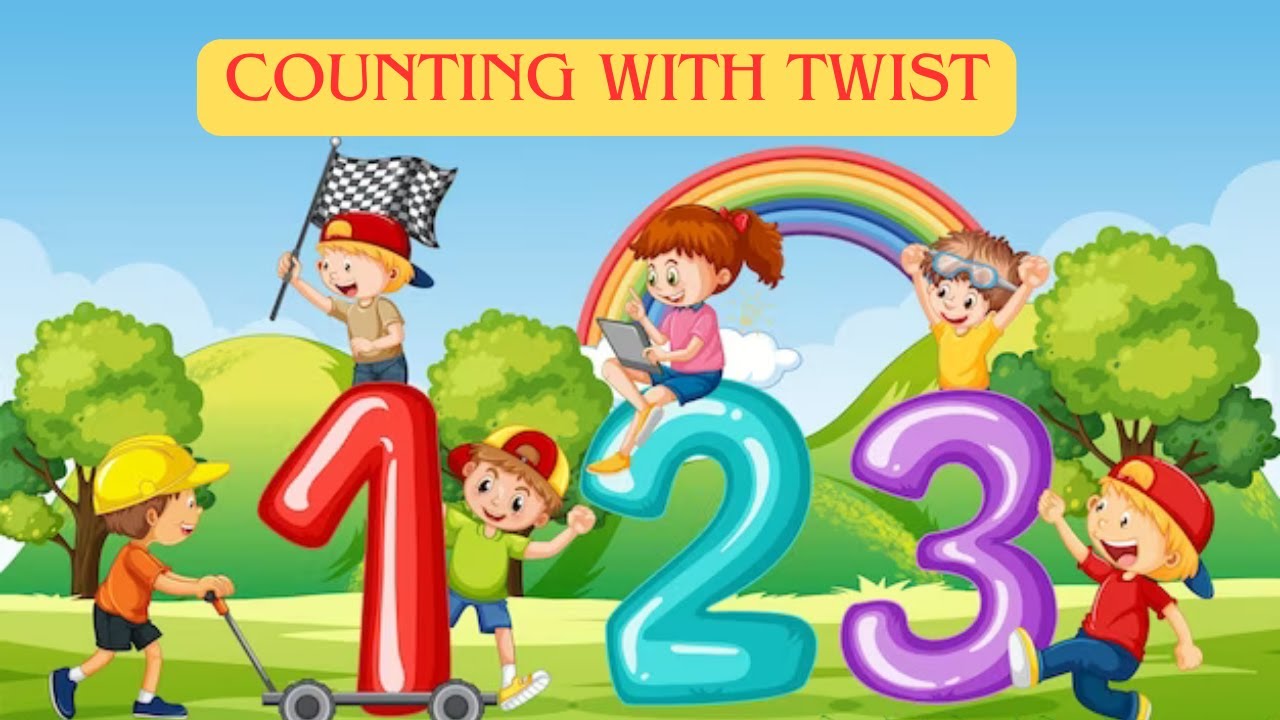 POEM-COUNTING WITH TWIST /1 TO 10 /WITH NUMBERS - YouTube