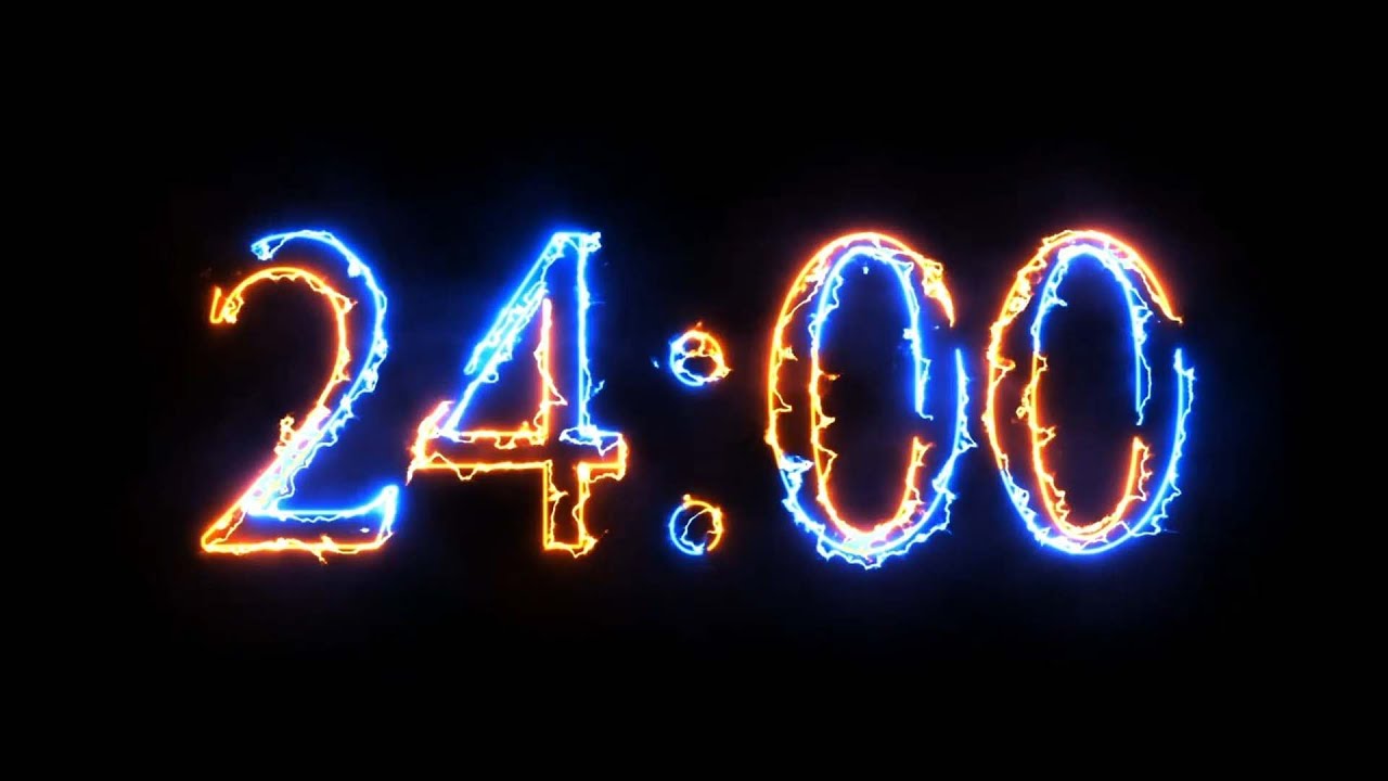 24 Minute Timer - 1440 seconds Timer - Clean & Simple [ELECTRIC] - YouTube