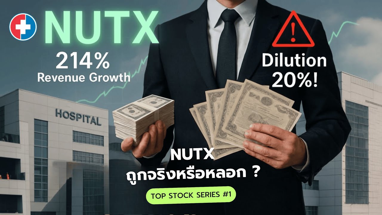 หุ้น NUTX เติบโตแรง 214% แต่ Dilution 20%! คุ้มไหมกับเป้า $220 ภายในปี ...