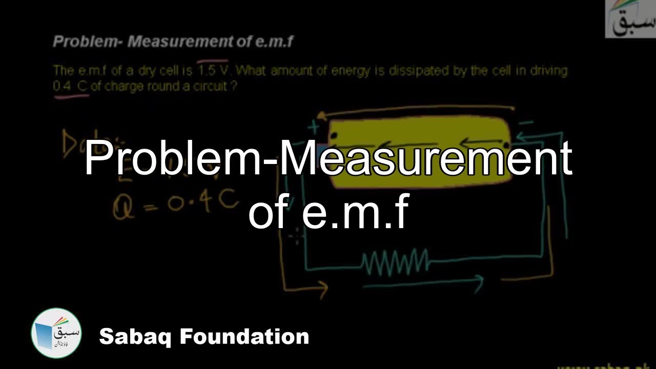 Problem-Measurement of e.m.f, Physics Lecture | Sabaq.pk - YouTube