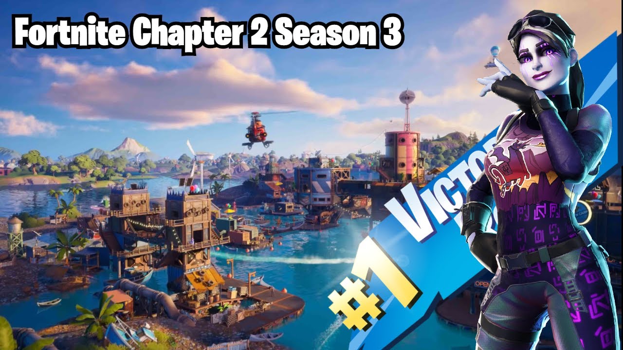 My first Win Of Fortnite Chapter 2 Season 3 - YouTube