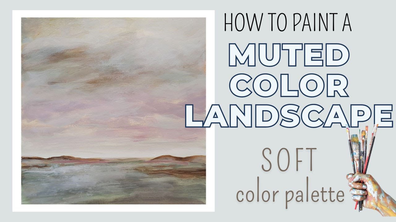 Creating a Serene Landscape in Muted Colors | Sketchbook Art Tutorial ...