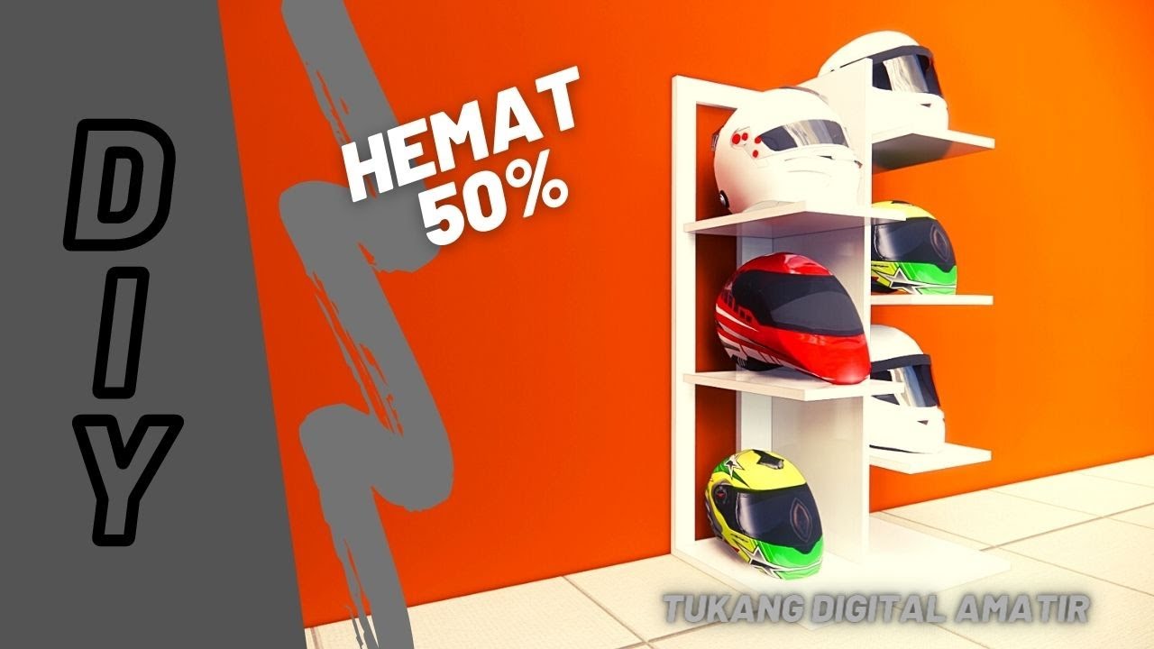 CARA MEMBUAT II RAK HELM #1 II LOW BUGET II DIY - YouTube