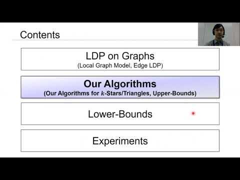 USENIX Security '21 - Locally Differentially Private Analysis of Graph Statistics - YouTube