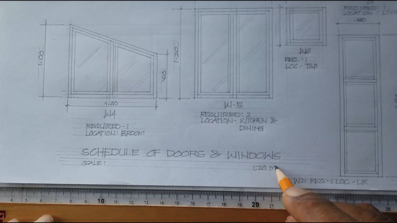 schedule of doors and windows_slope - YouTube
