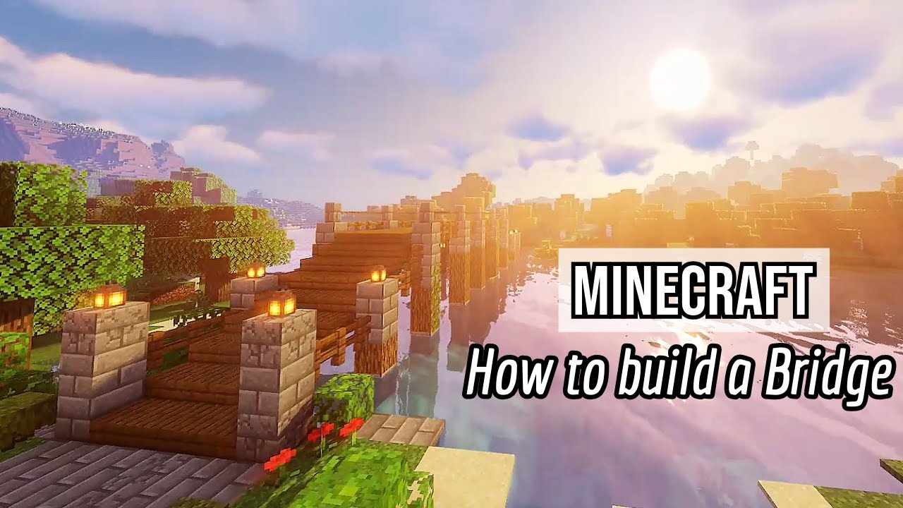 How to build a Bridge // Minecraft Tutorial - YouTube