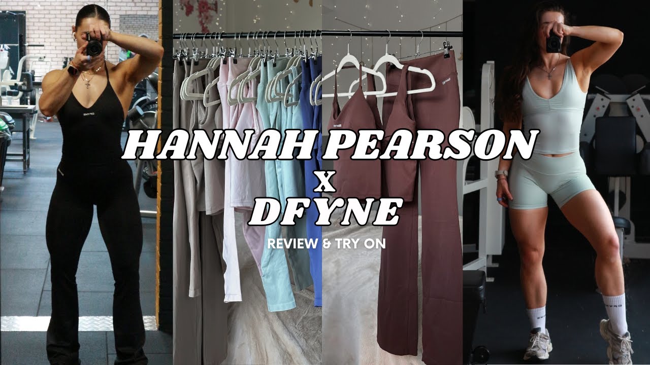 DFYNE dropping FLARES?! | Hannah Pearson X DFYNE | Full Collection Haul ...