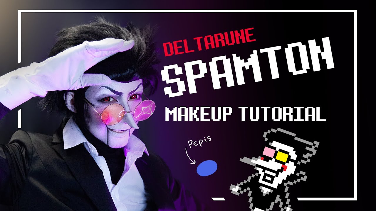 SPAMTON DELTARUNE Cosplay Makeup Tutorial - YouTube
