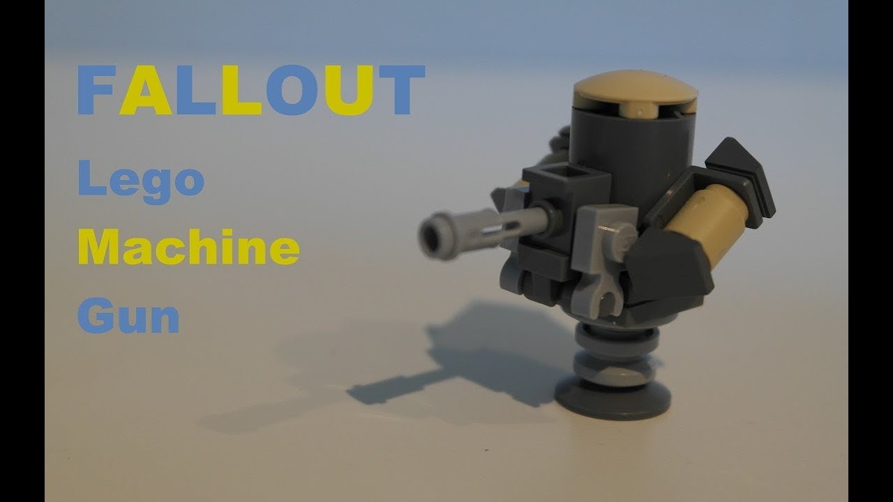 Lego Fallout Tutorial: Machine Gun Turret - YouTube