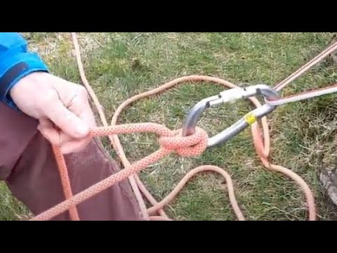 Rock climbing 3: how to tie a clove hitch and an Italian hitch - YouTube