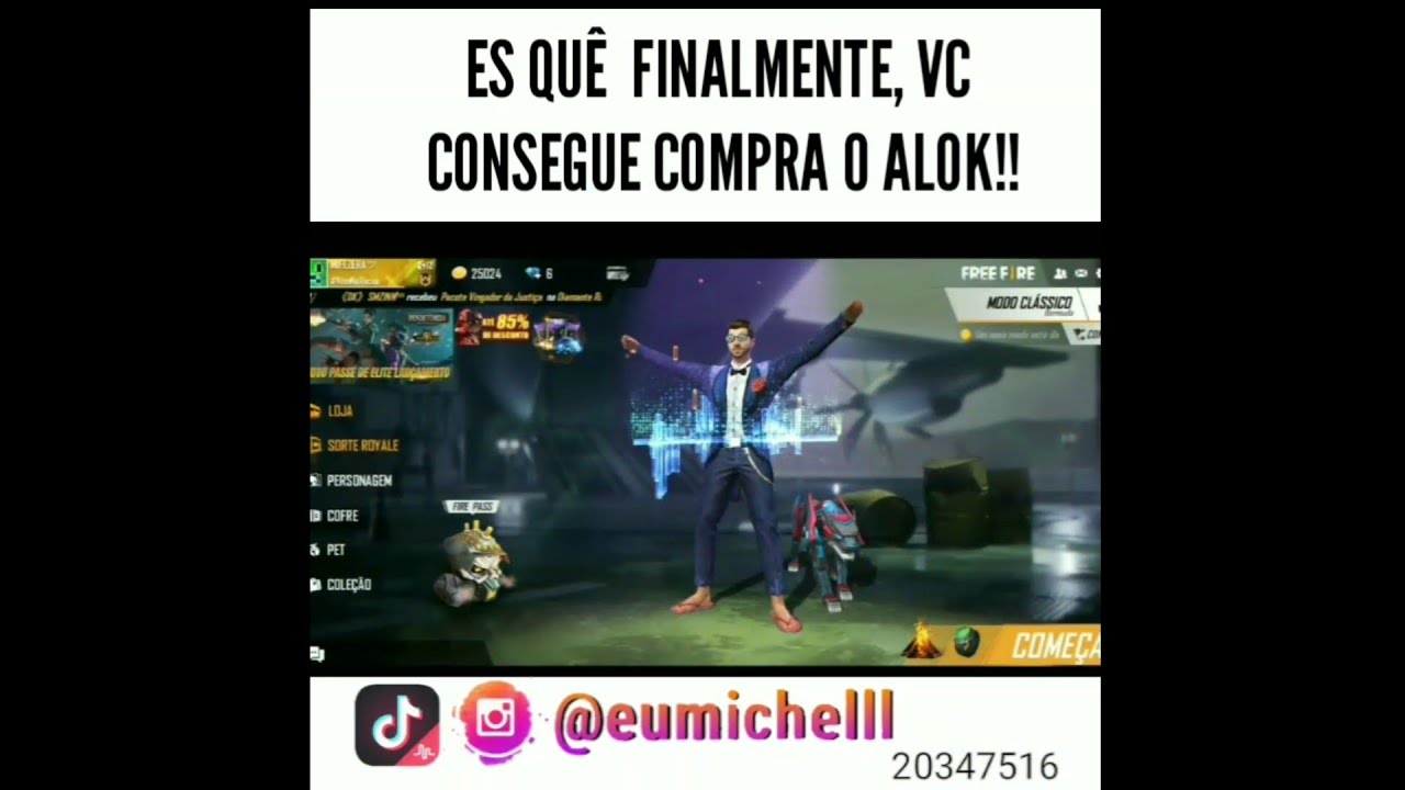 MEME DE FREE FIRE: ES QUÊ FINALMENTE VC CONSEGUE PEGAR O ALOK/ MIFEZERA ...