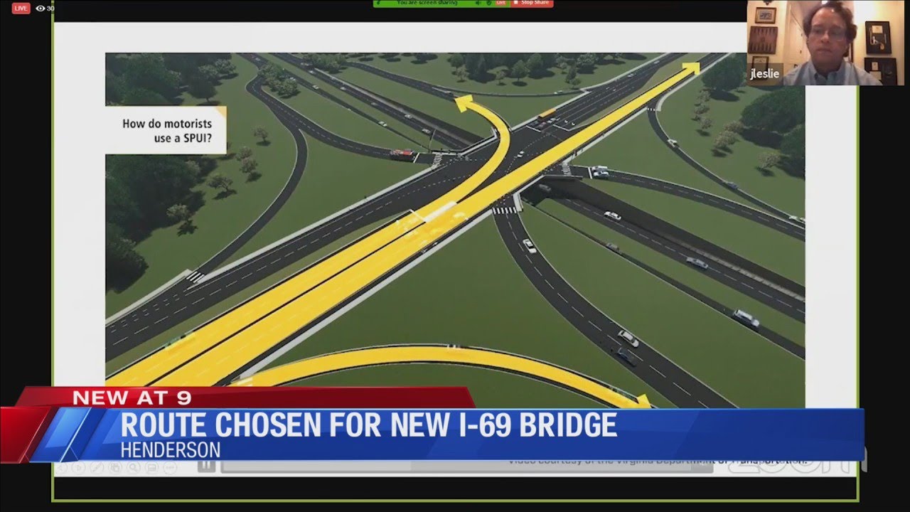 Route chosen for new I-69 bridge - YouTube
