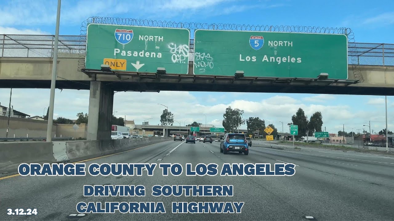 Driving Southern California 5 North Interstate highway | Orange County ...