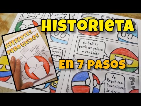 Como Hacer una HISTORIETA -  COMICS en 7 pasos / Countryballs