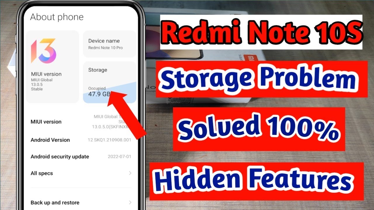 Redmi Note 10S Storage Clean Hidden Features Redmi Note 10S Storage ...